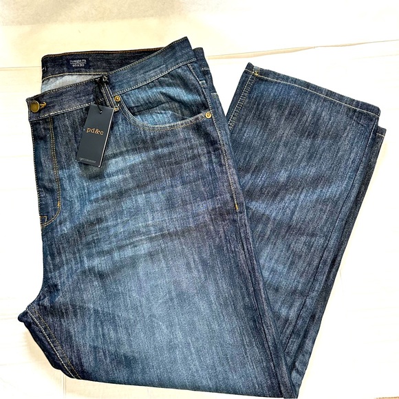 PD&C | Jeans | Pd C Dark Wash Straight Fit Denim Jeans W Fade Mens Size ...